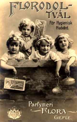 Advert Flora Perfume Girls Real Photo - Real Photo - Advertising ...