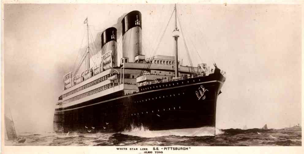 White Star Line Pittsburgh Real Photo - Transportation - Vintage ...